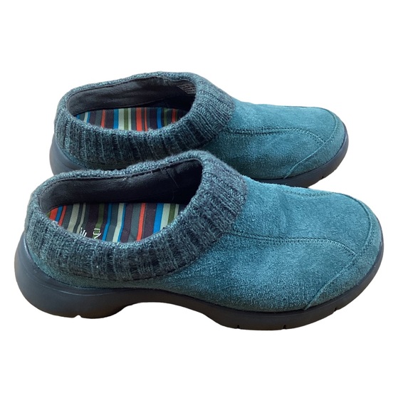 Dansko | Shoes | Dansko Emily Teal Suede Slipon Clogs Shoes | Poshmark